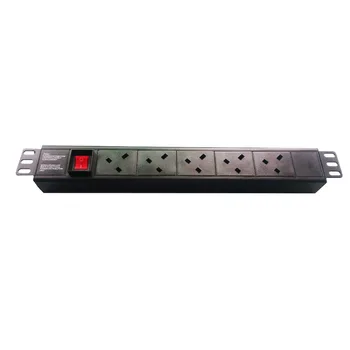 13a/250v 135 Degree Uk Type 5 Way Pdu With Power Switch - Buy 13a Pdu ...