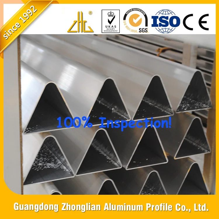 China Factory Sale 6063 Alloy Customized Aluminum Triangle Tube Profile ...