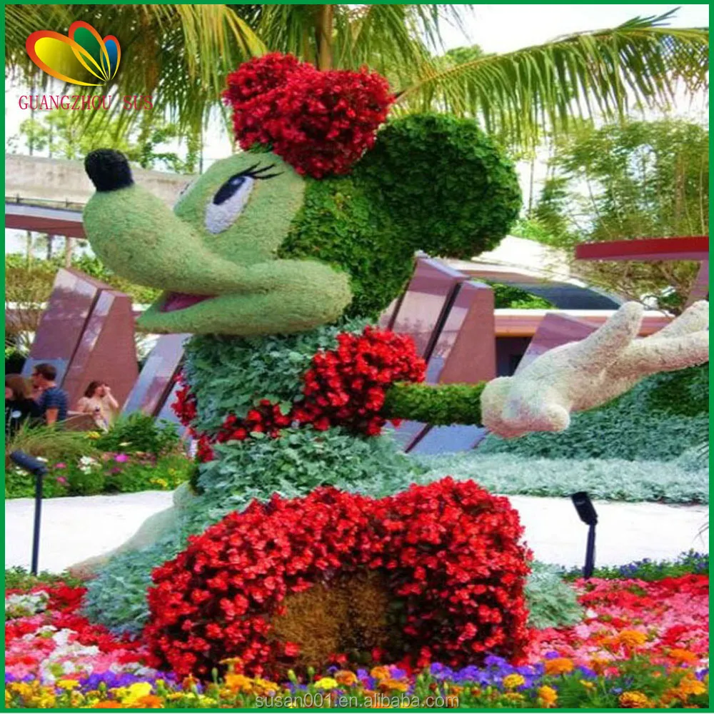 Garden Decoration with Evergreen Artificial Cartoon Topiary Animals