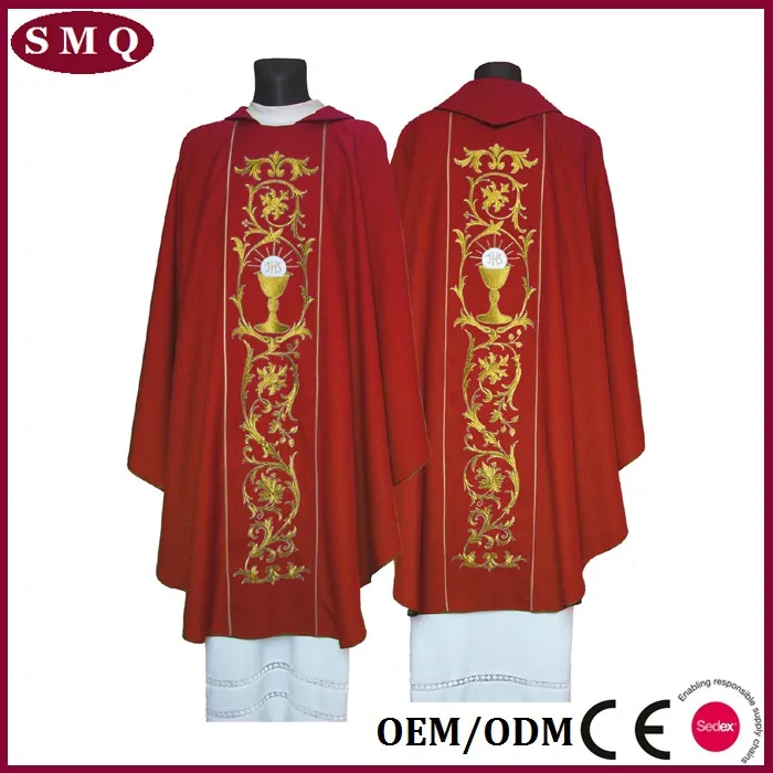 Purple Catholic Church Chasuble Priest Vestment Robe Bird Wheat ...