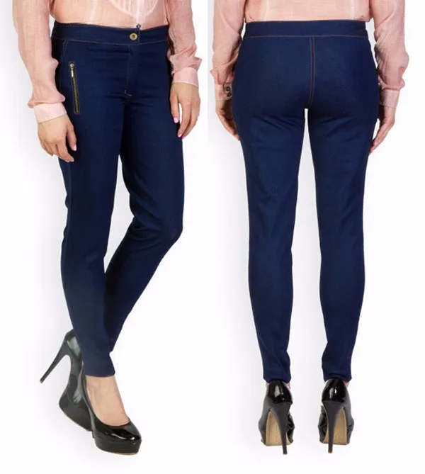 2019 Women Blue Jeggings Jeans With No Back Pockets - Buy 2017 Women ...