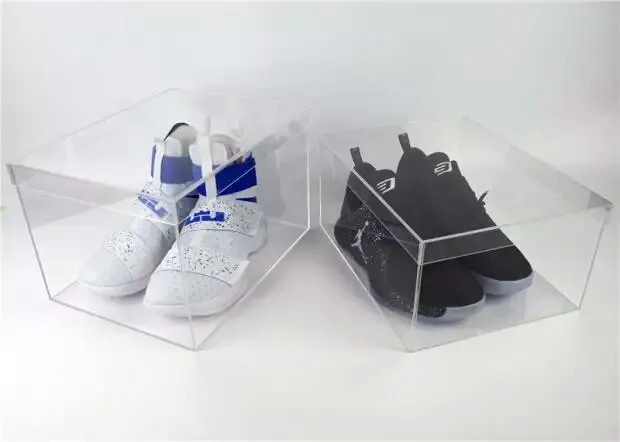 Acrylic Showcase Clear Acrylic Shoe Box,Slide Out Acrylic Shoe Sneaker ...