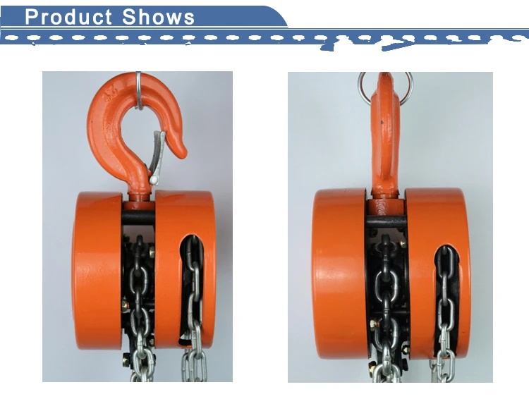 Hsz Type 1t,2t,3t Round Hand Chain Block - Buy Hand Operated Chain ...