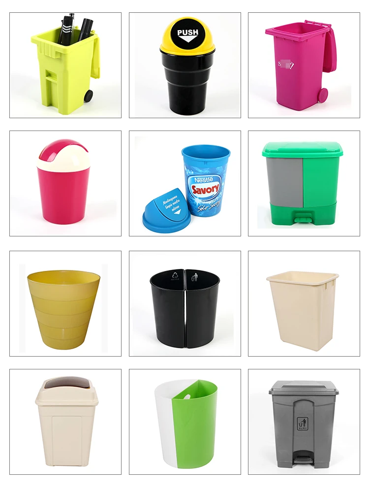 Desktop Mini Colorful Novelty Plastic Trash Can - Sustainable