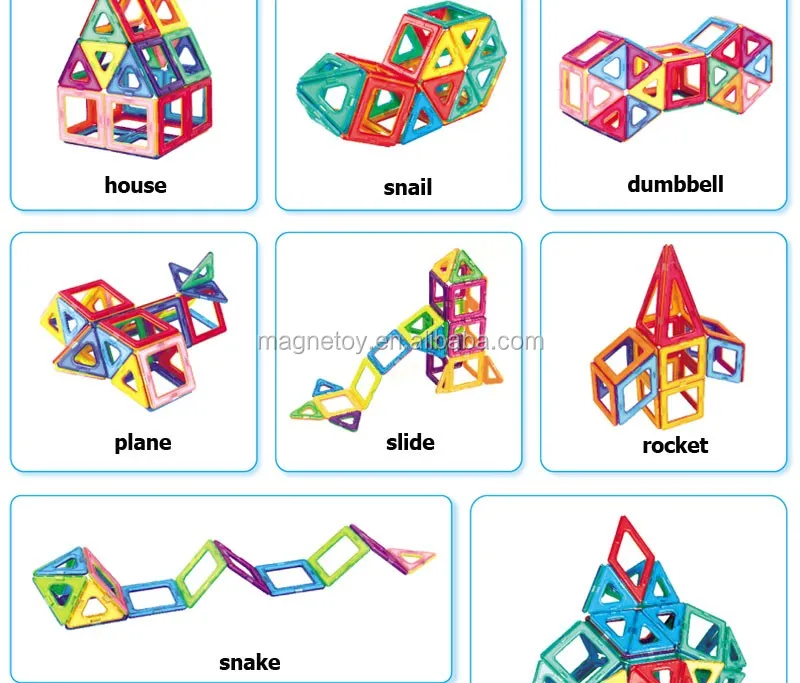 Building Sticks Blocks Set For Kids - 3d Puzzle Flexible Rods ...