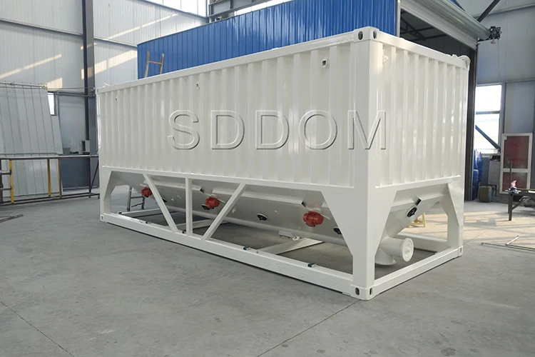 Cs27 20ft Horizontal Container Silo Cement Storage Silo Price For Sale ...