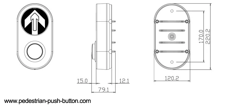 Pedestrian Traffic Light Aps Push Button - Buy Aps Button,Aps Buttons ...