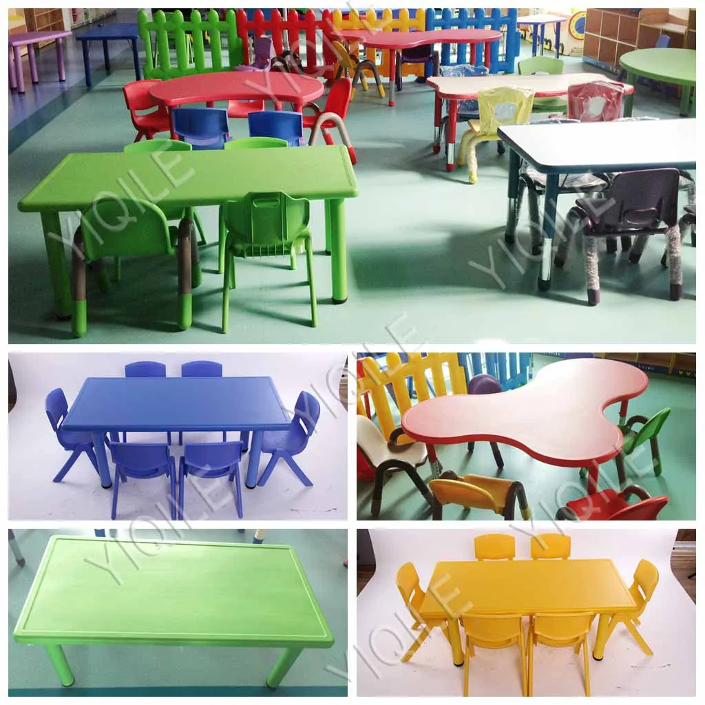 Children Adjustable Half Moon Shape Table - Yiqile