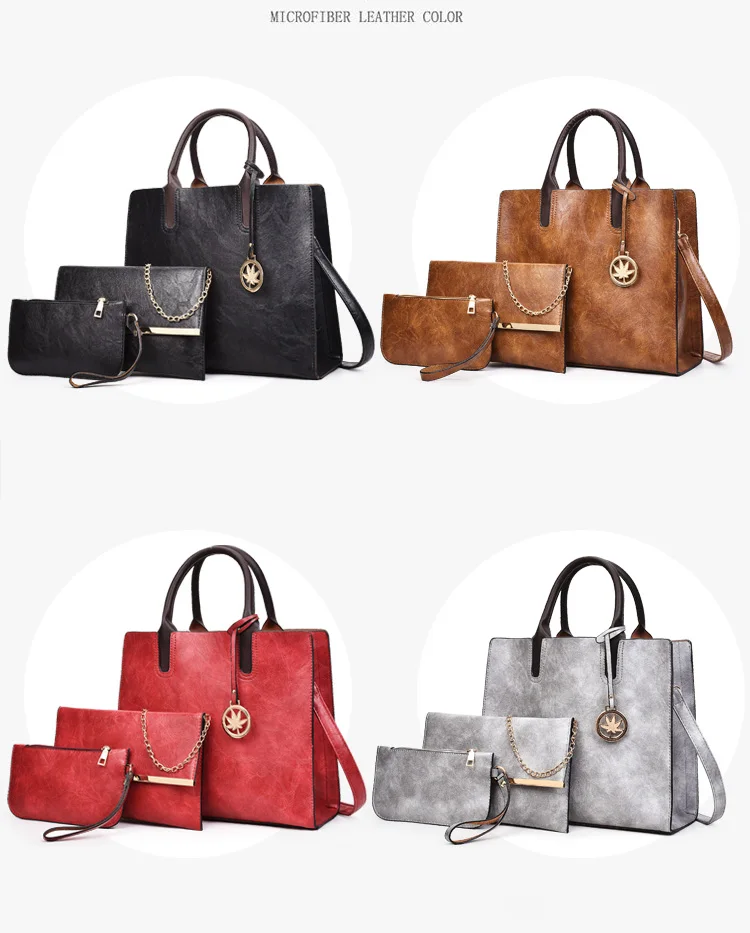 2019 New Designer Luxury Private Label Handbag Women 3 In 1 Hand Purse ...