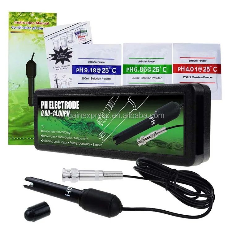 Ph Electrode With Bnc Connector,150cm Long Cable Ph Probe For Ph Meter ...