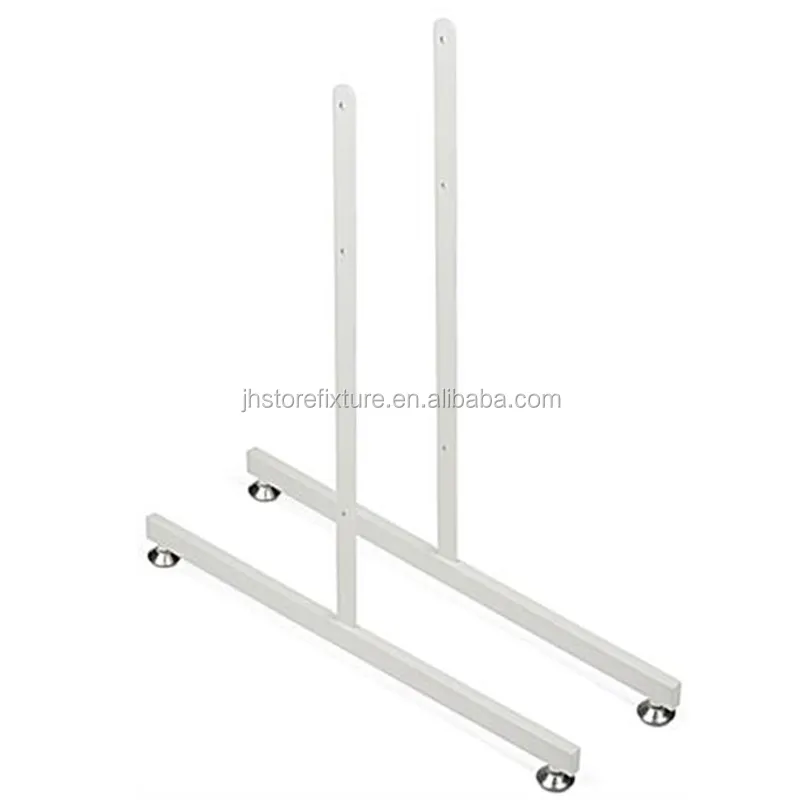 Customized Bespoke Chrome T Style Leg Display Stand Clothing Shop ...