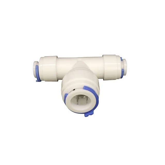 1/4 Inch Pp Plastic Male Tee Quick Connect Pipe Fittings For Water ...