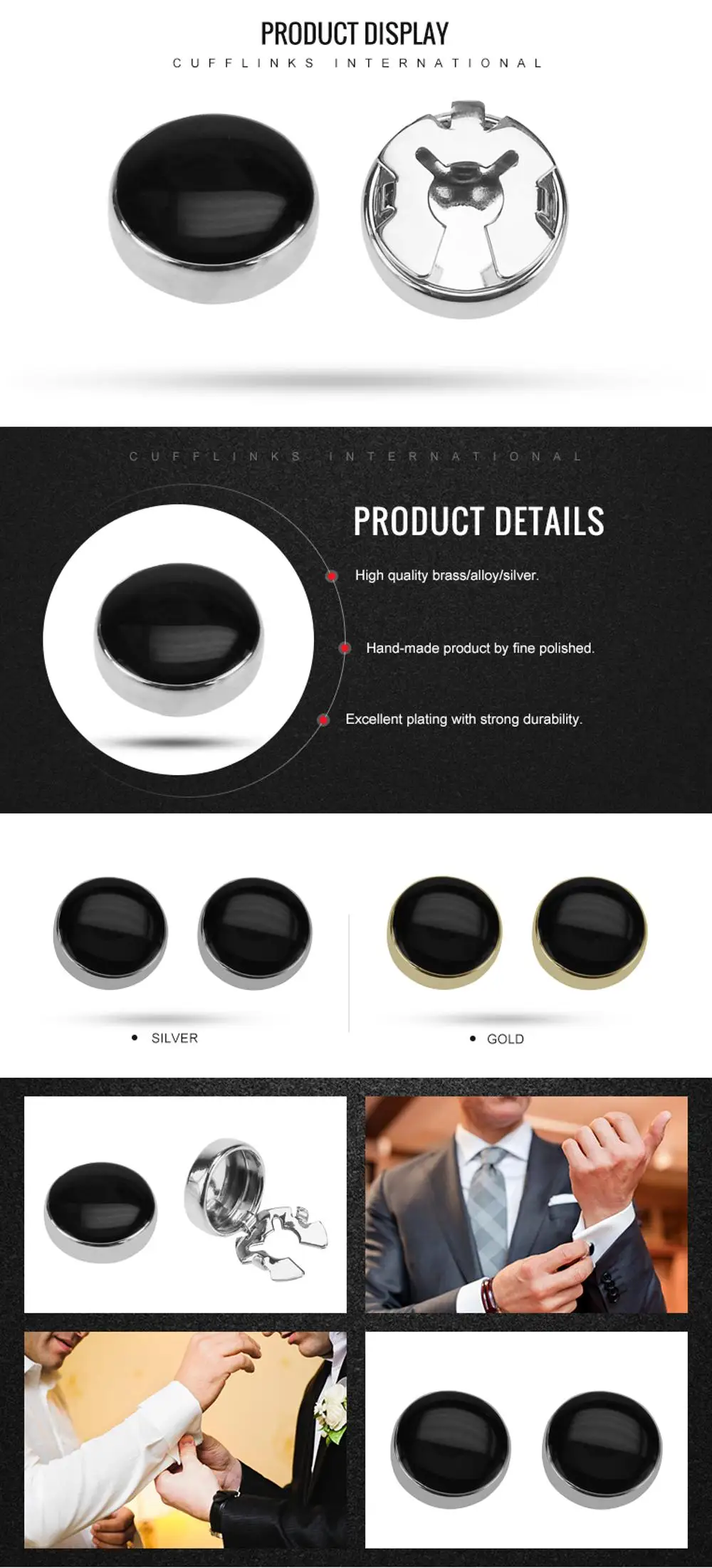 Best Custom Black Enamel Button Covers For Men - Buy Stainless Steel ...