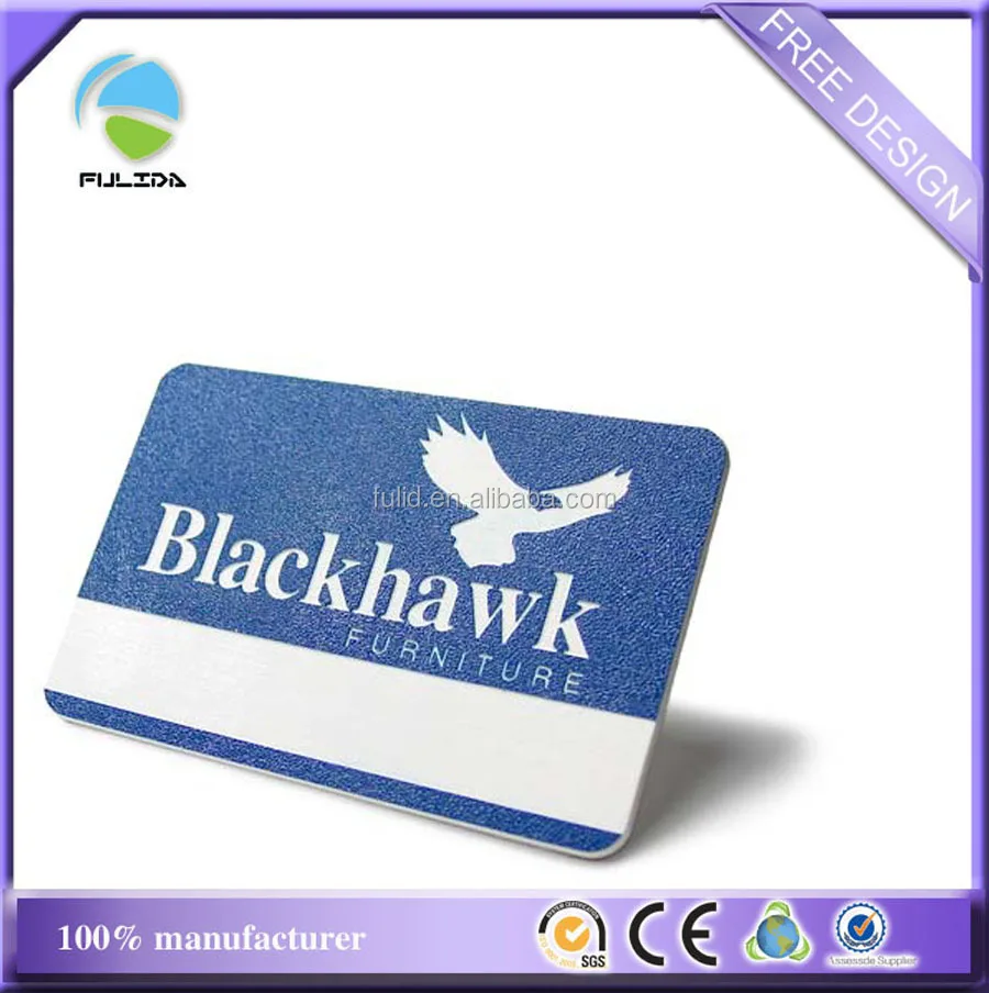 Abs Plastic Blank Name Badge/tag With Black Back - Buy Blank Plastic ...