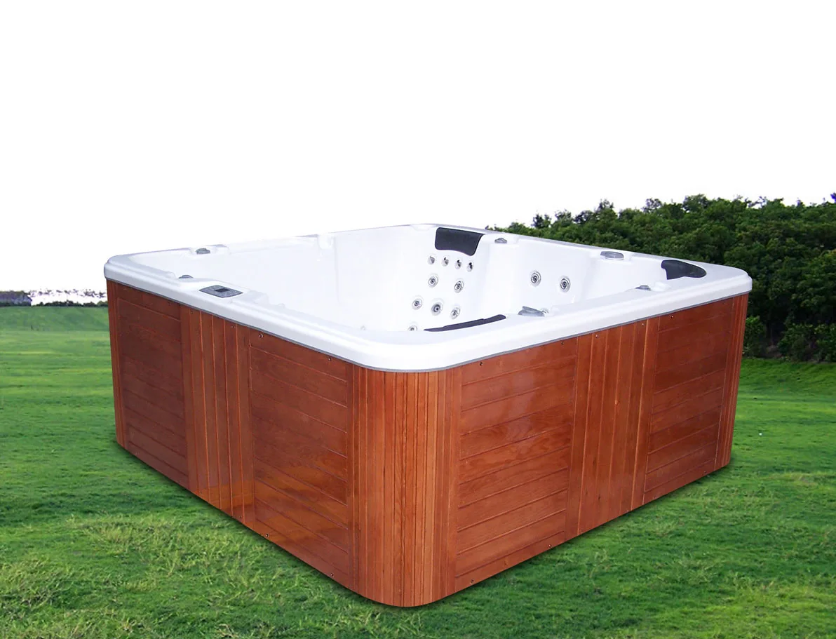 Luxury Fountain Jet Outdoor Whirlpool Spa with Overflow
