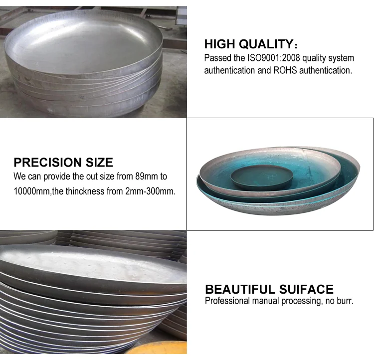 DIN 28013 Semi-Elliptical Torispherical Dished End Head