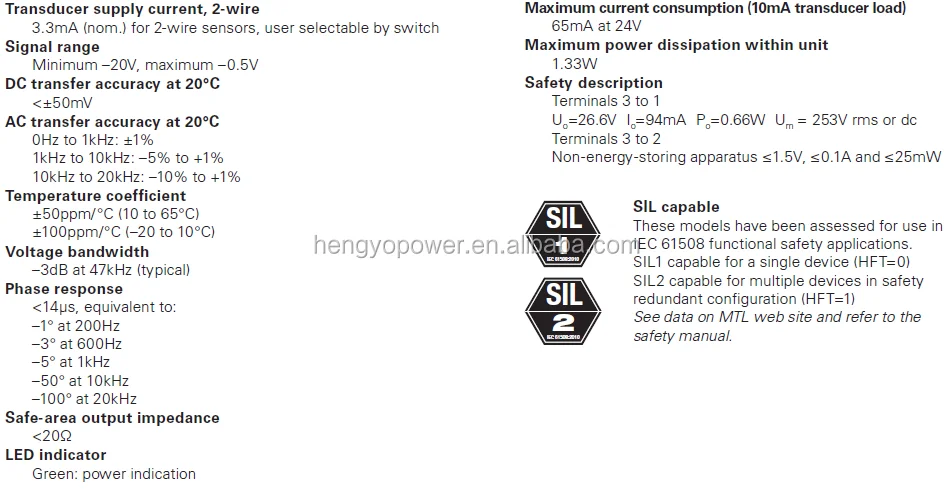 Mtl5531 Vibration Transducer Interface Signal Isolator - Buy Mtl5532 ...