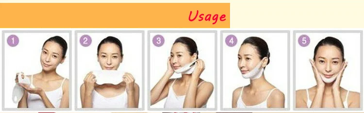 Anti-wrinkle,Face Lifting V-Line Gel Carboxy Facial Mask Sheet Pack (6)