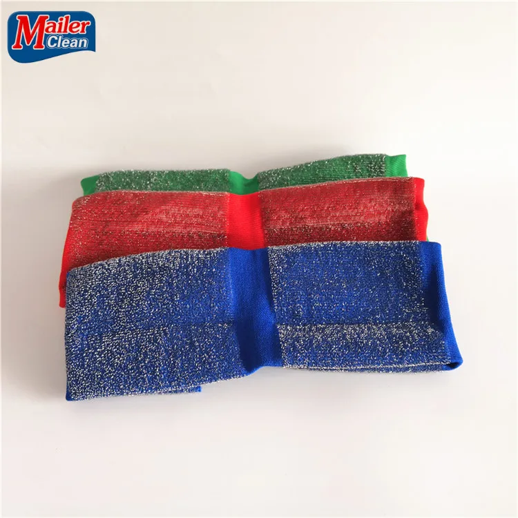 Factory Supply Stainless Steel Wire Scrub Sponge Cloth In Roll Dish ...