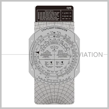 Cya Aviation Plastic E6b Flight Computer For Wind Triangle Polar Grid ...