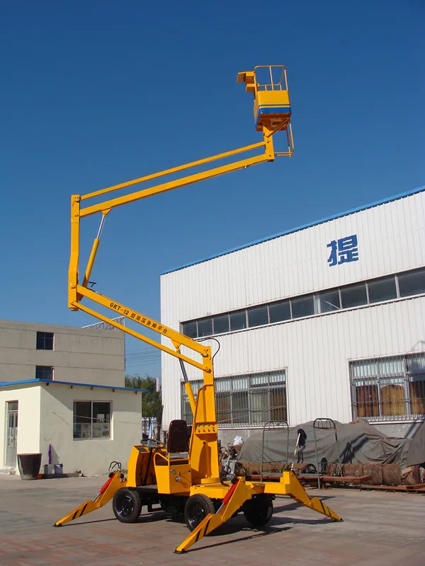 Towable Boom Lift For Sale / Arm Ift Platform/ Single Person Portable ...