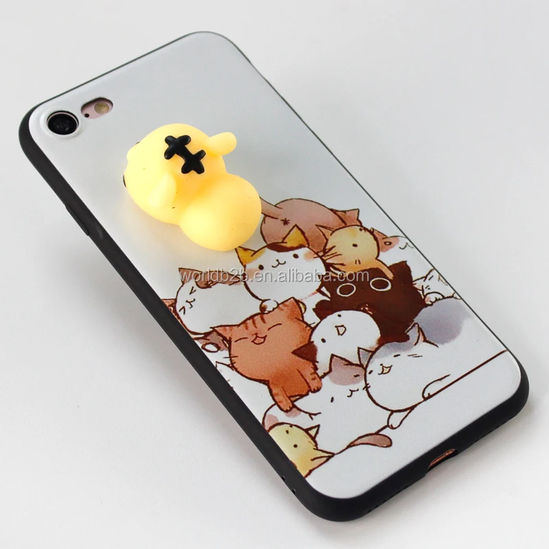 New Fidget Toy Soft Phone Case Cover Case Squishies Kawaii Cute Back ...