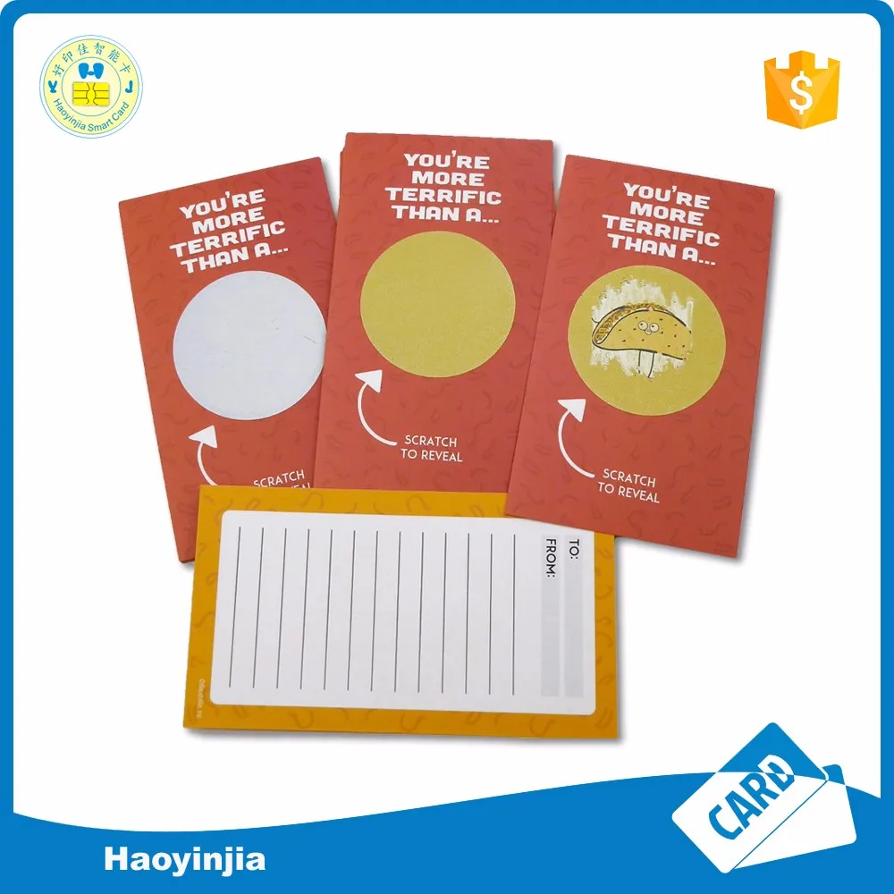 Custom Design Lottery Scratch Ticket Printing - Haoyinjia
