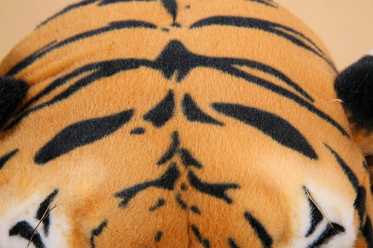 High Quality Realistic Tiger Head Plush Animal Wall Mount