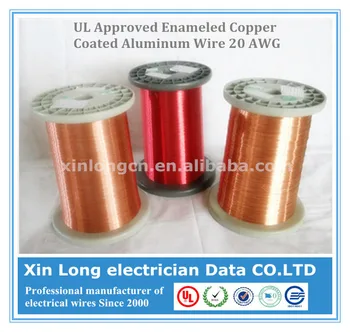 Ul Approved Enameled Copper Coated Aluminum Wire 20 Awg - Buy Enameled ...