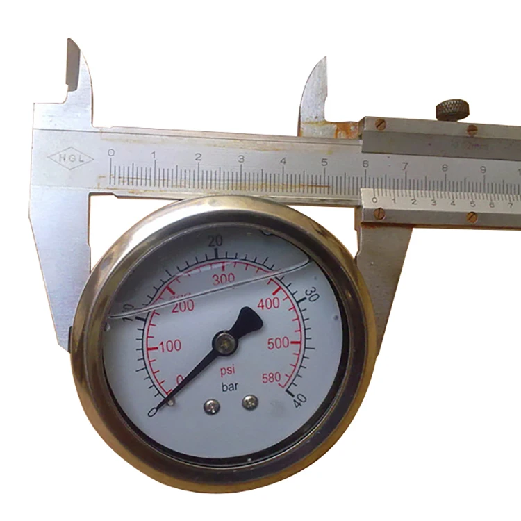 YN Vibration proof SS hydraulic pressure gauge with ruler| Alibaba.com