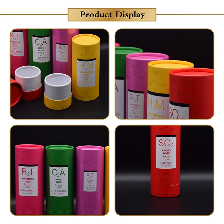 Custom Cylinder Packaging - R2T Happiness Dose Rose Tobacco