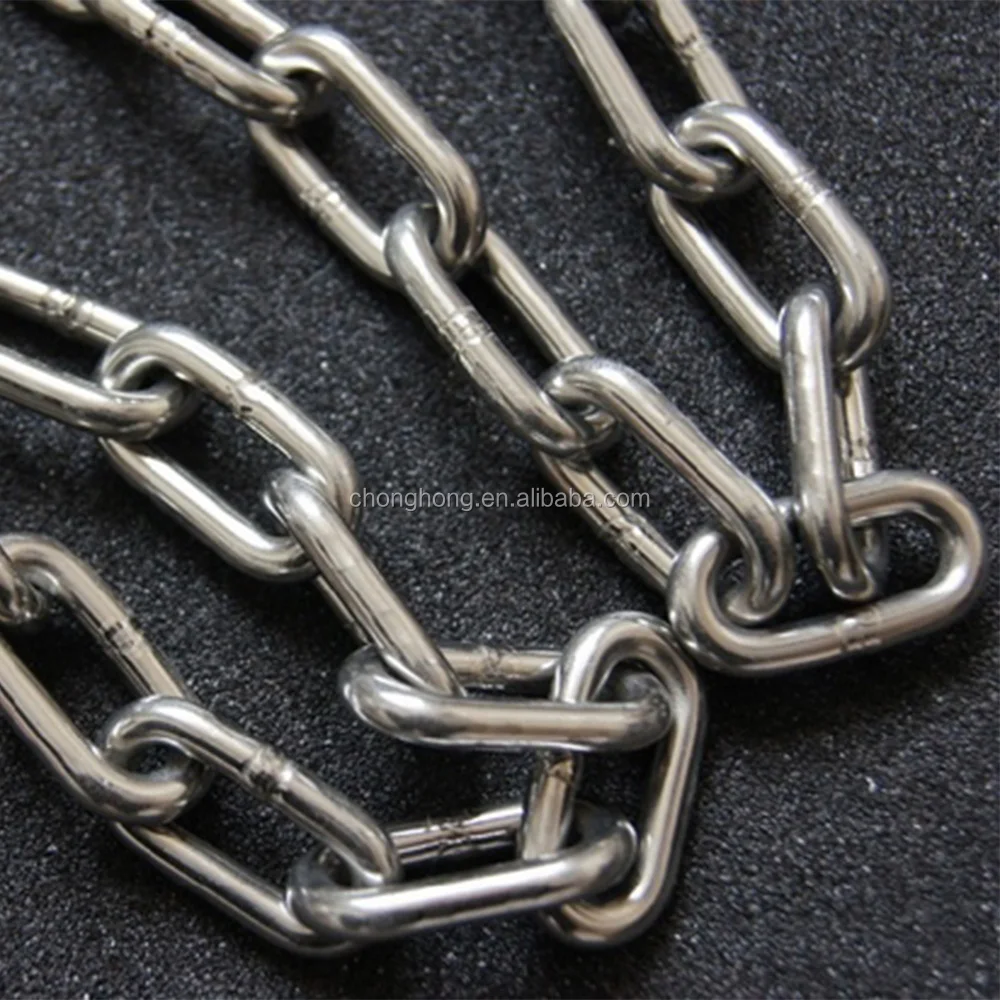 Cadenas industriales de acero inoxidable 304 y 316, cadena de eslabones ...