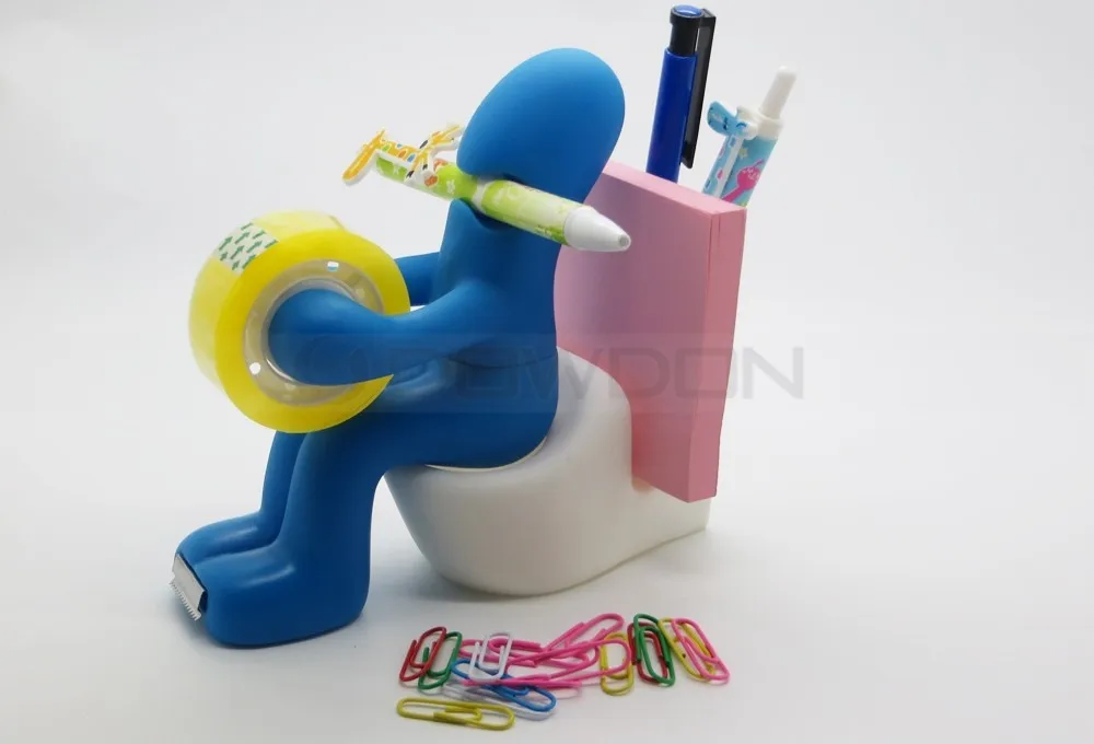 Cute And Fun Desk Office Accessory Supply Tape Pen Paper Clip Holder ...