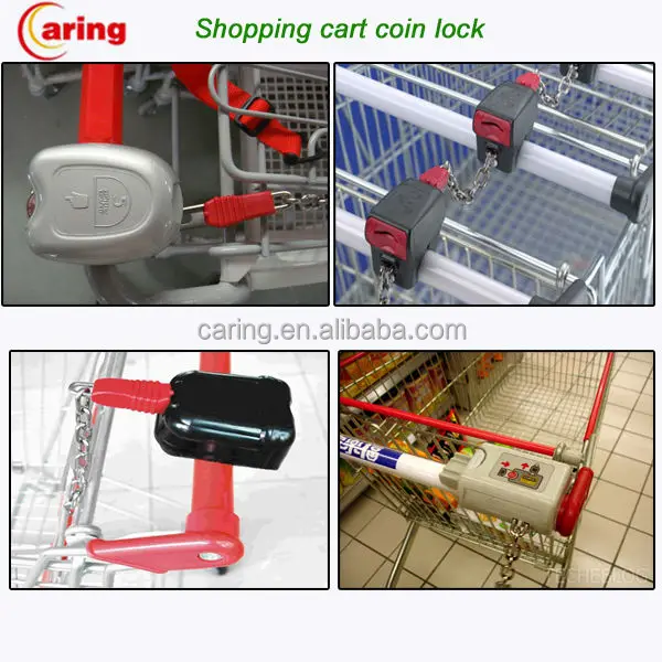 Shopping Trolley Slot Coin Lock In Supermarket - Buy Shopping Trolley ...