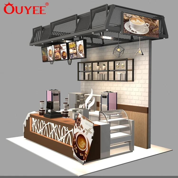 Commercial Cafe Bar Retail Display Modern Coffee Shop Counter Design ...