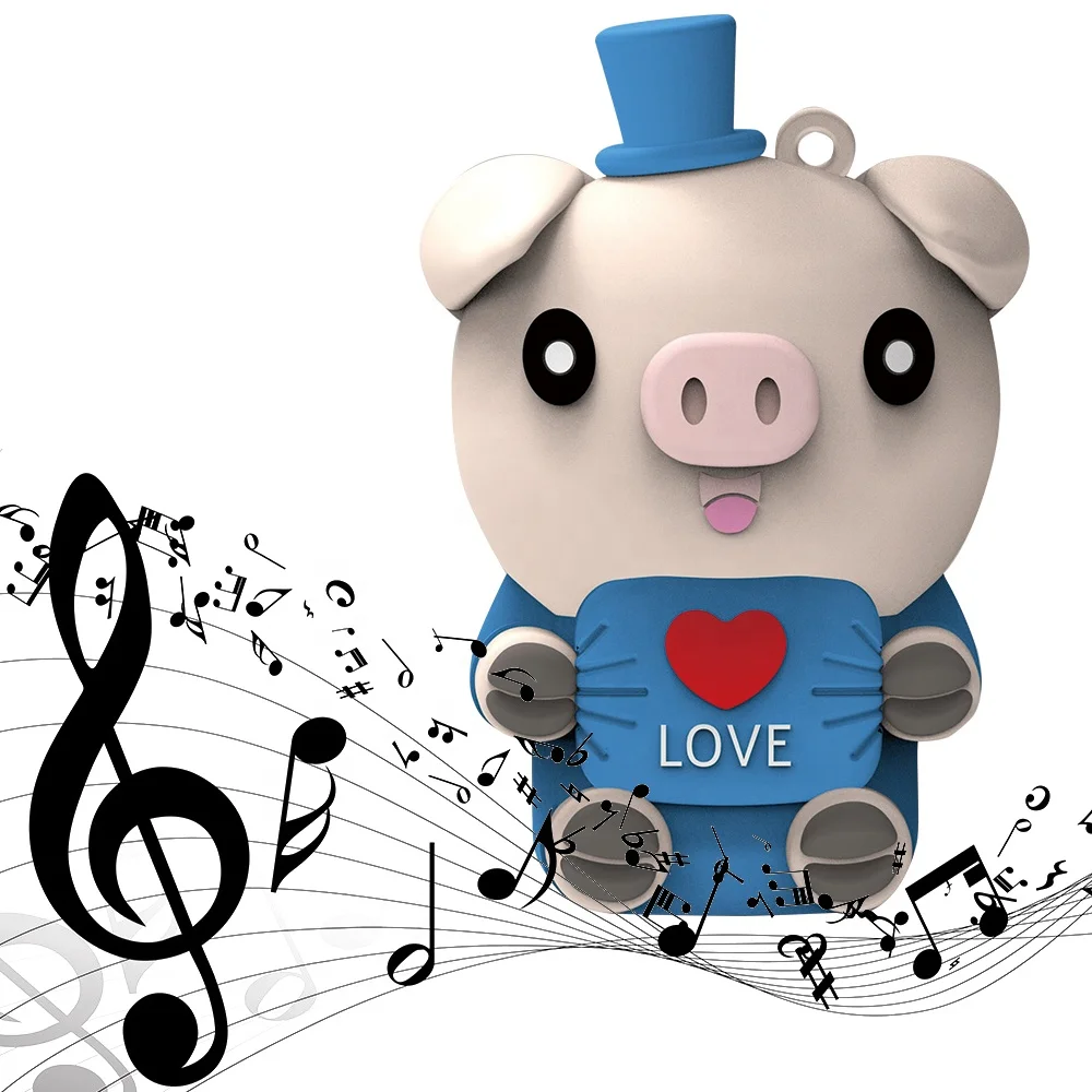 Cartoon Pig Shape Active Speaker Stereo Wireless Home Speaker - Buy ...