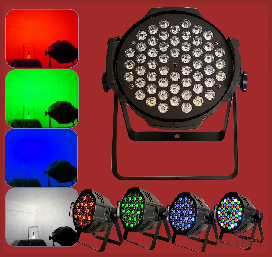 Indoor 54*3w Rgbw Stage Par,Dmx512 Linear Dimmer Strobe Led Party Light ...