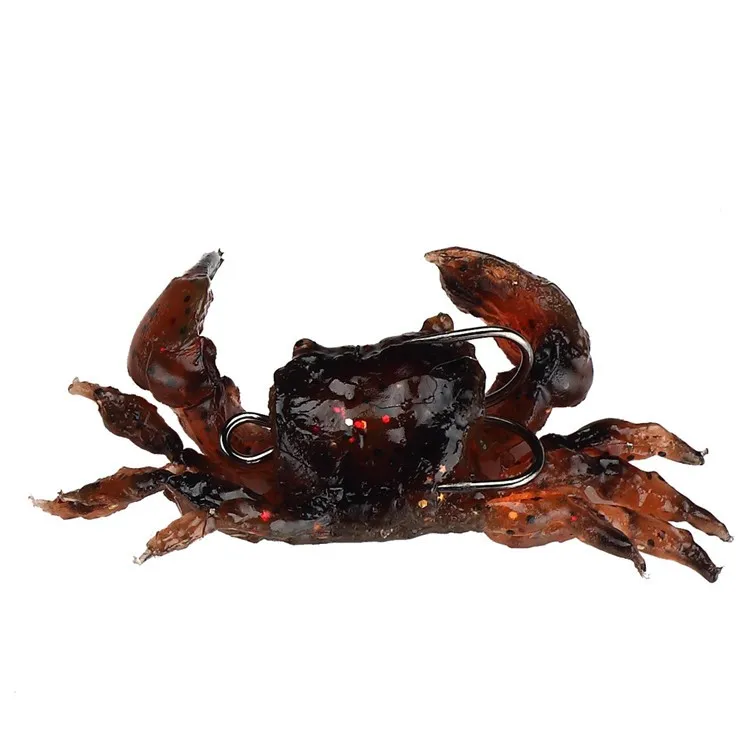 Soft Crab Fishing Lures Bait 8cm/34.5g With Single Hooks Jigging Lure ...