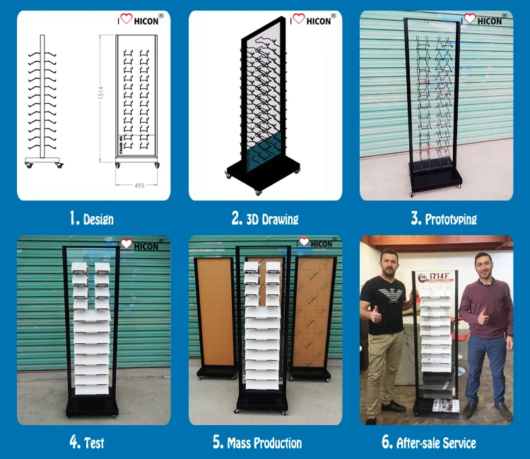 Metal Granite Sample Display Tower & Floor Tiles Display Racks