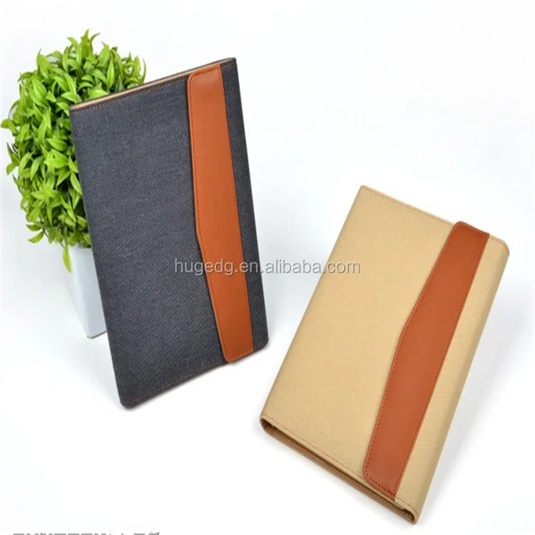 Thick Tri-fold Ring Binder Pu Leather A5 Organizer Notebooks For ...