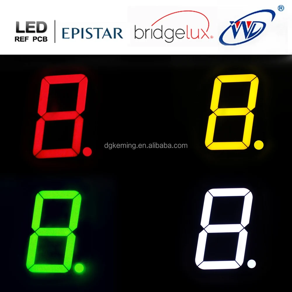 White 4 Inch Seven Segment Led Number 7 Segment Display - Buy 4 Inch ...