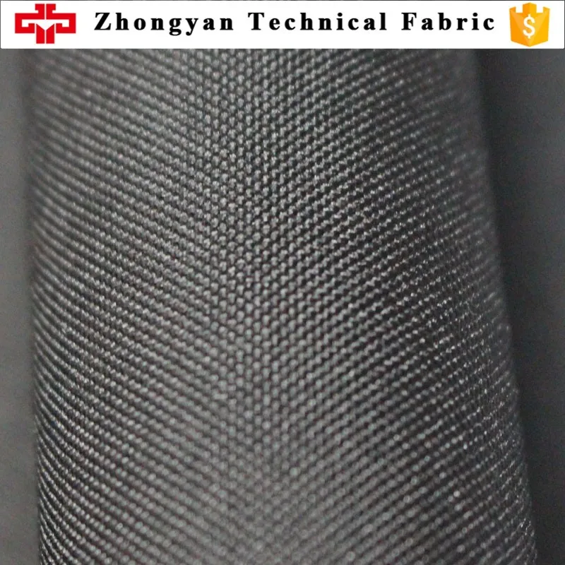 Black Color 300d Polyester Oxford Fabric With 2 Times Pu Coating - Buy ...