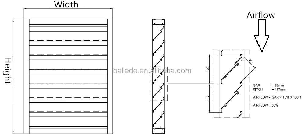 Custom Louver Blade For Exterior Louvre Doors - Buy Louvre Doors,Custom ...