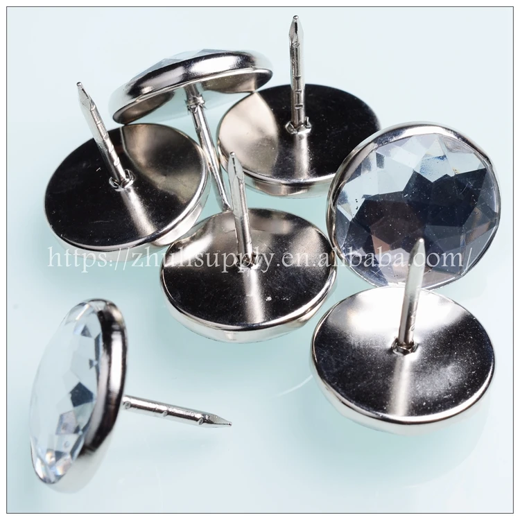 China Manufacturer Decorative Nail Button Upholstery Acrylic Buttons ...