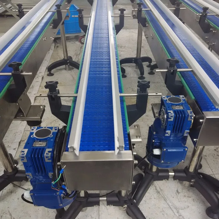 Double Chain Conveyor System Plastic Slat Chain Conveyor - Buy Double ...