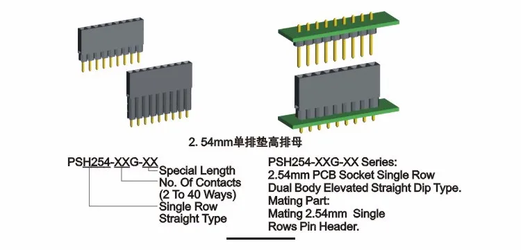 1x5 1x6 1x8 2x3 Pin Header / 4pin 6pin Female Header Conector Used For ...