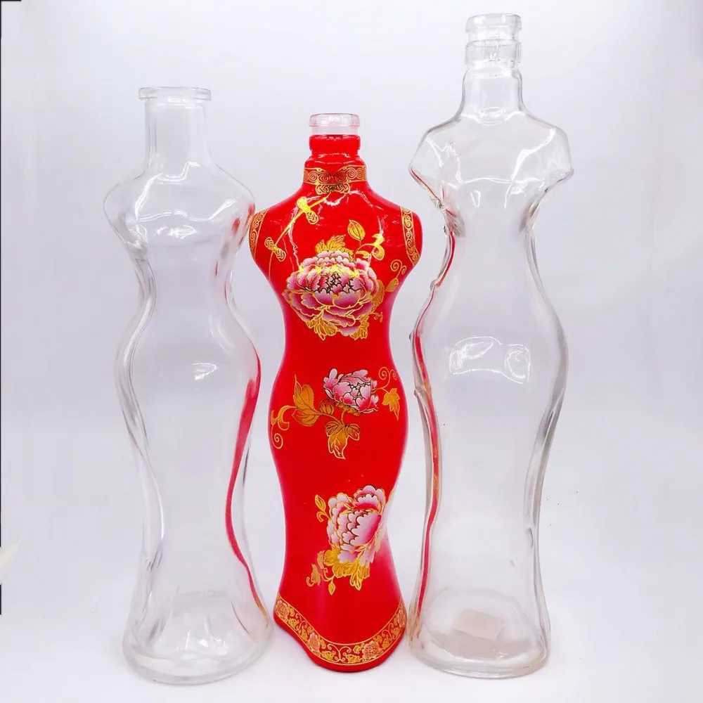 Unique White Fancy Vodka Decorative Liquor Woman Body Shaped Glass ...