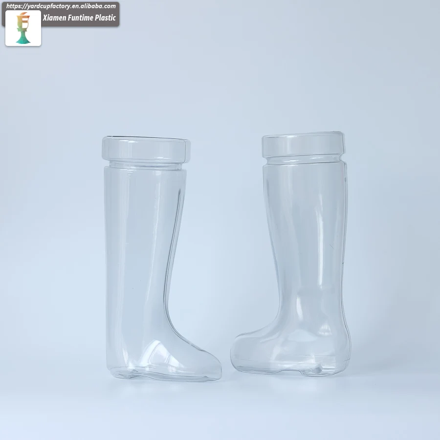 1000ml 1 Liter Plastic Beer Boots Plastic Beer Glass Bottles With ...