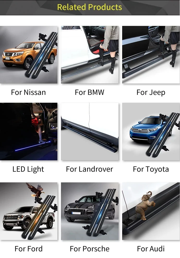 Led Light Automatic Powerstep Power Side Step Electric Running Boards ...
