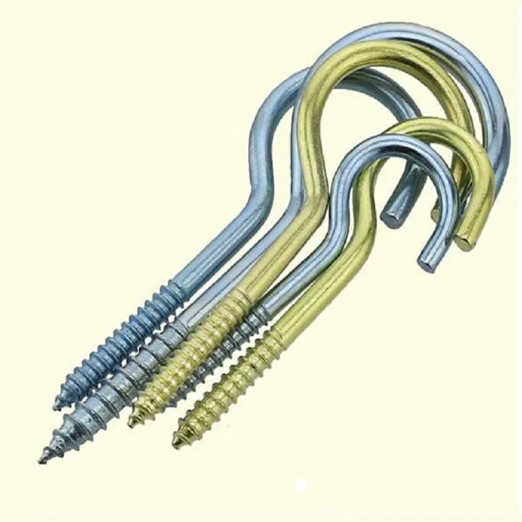 Zinc Plated Hooks C Shape Screw Hooks Self-tapping Screws Hooks Ring ...